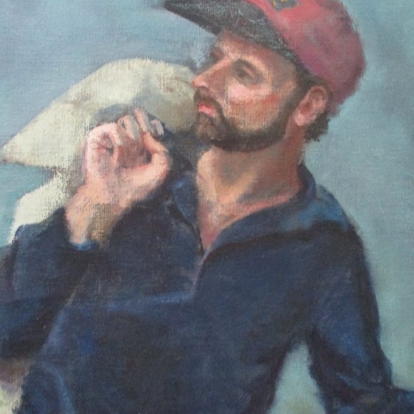 Art | Vintage Original Paperboy Newspaper Delivery Man Signed Art ...